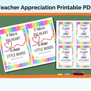 Teacher Appreciation Printable PDF, Teacher Appreciation Gift Tag ...