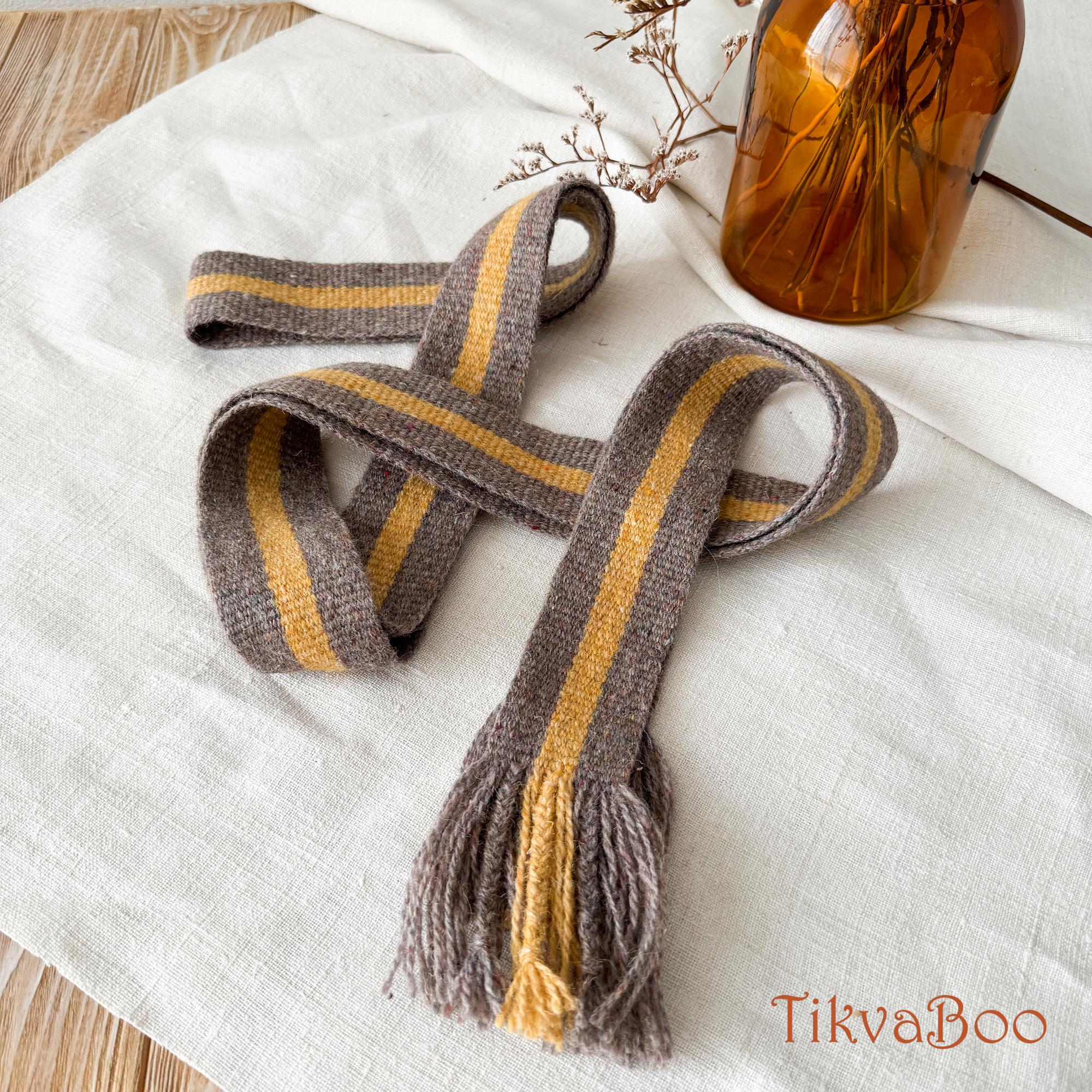 Handwoven Medieval Woolen Belt, Viking Tunic Trim, Rus and Slavic ...