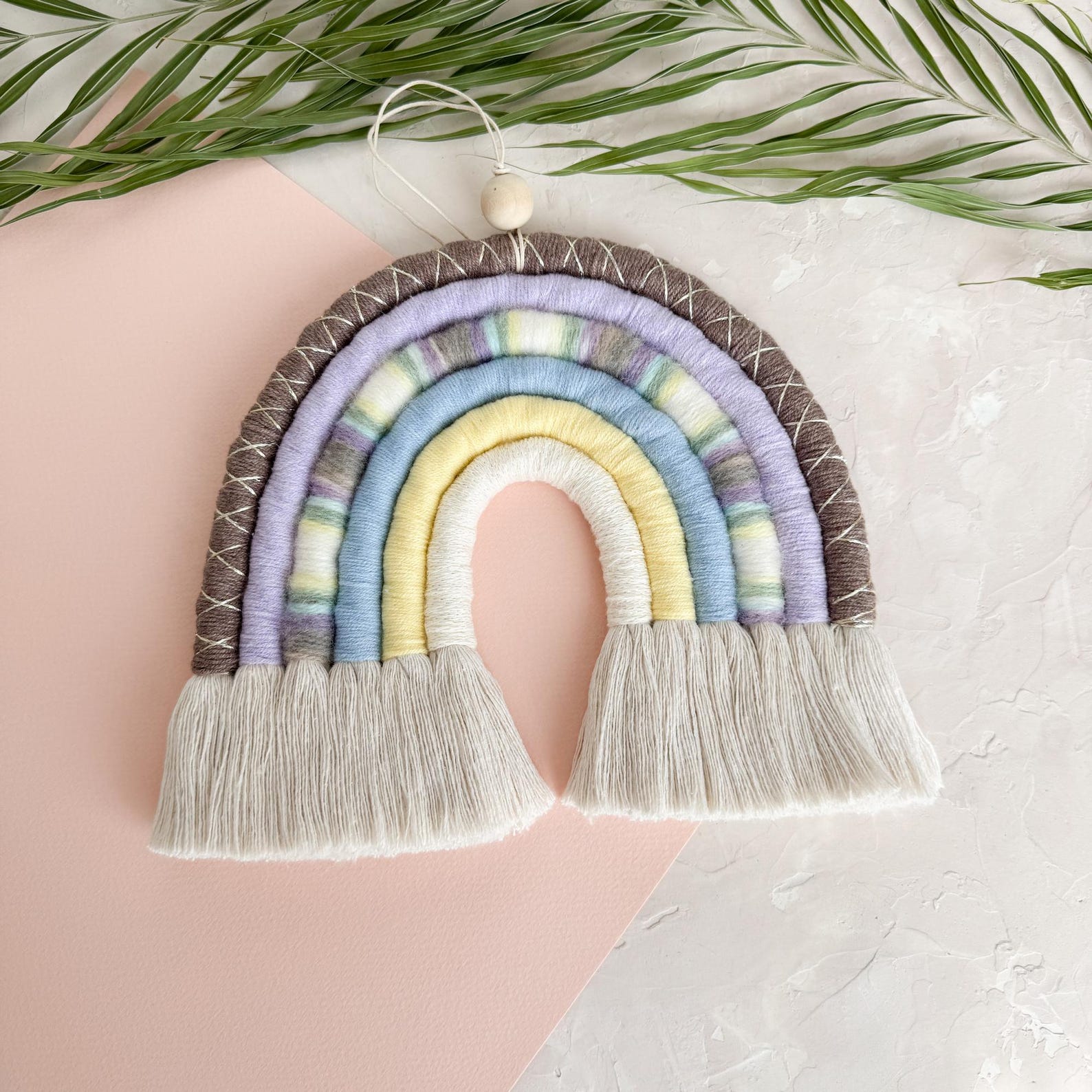 DIY Pastel Rainbow Macrame Craft Kit Creative Baby Shower Gift ...
