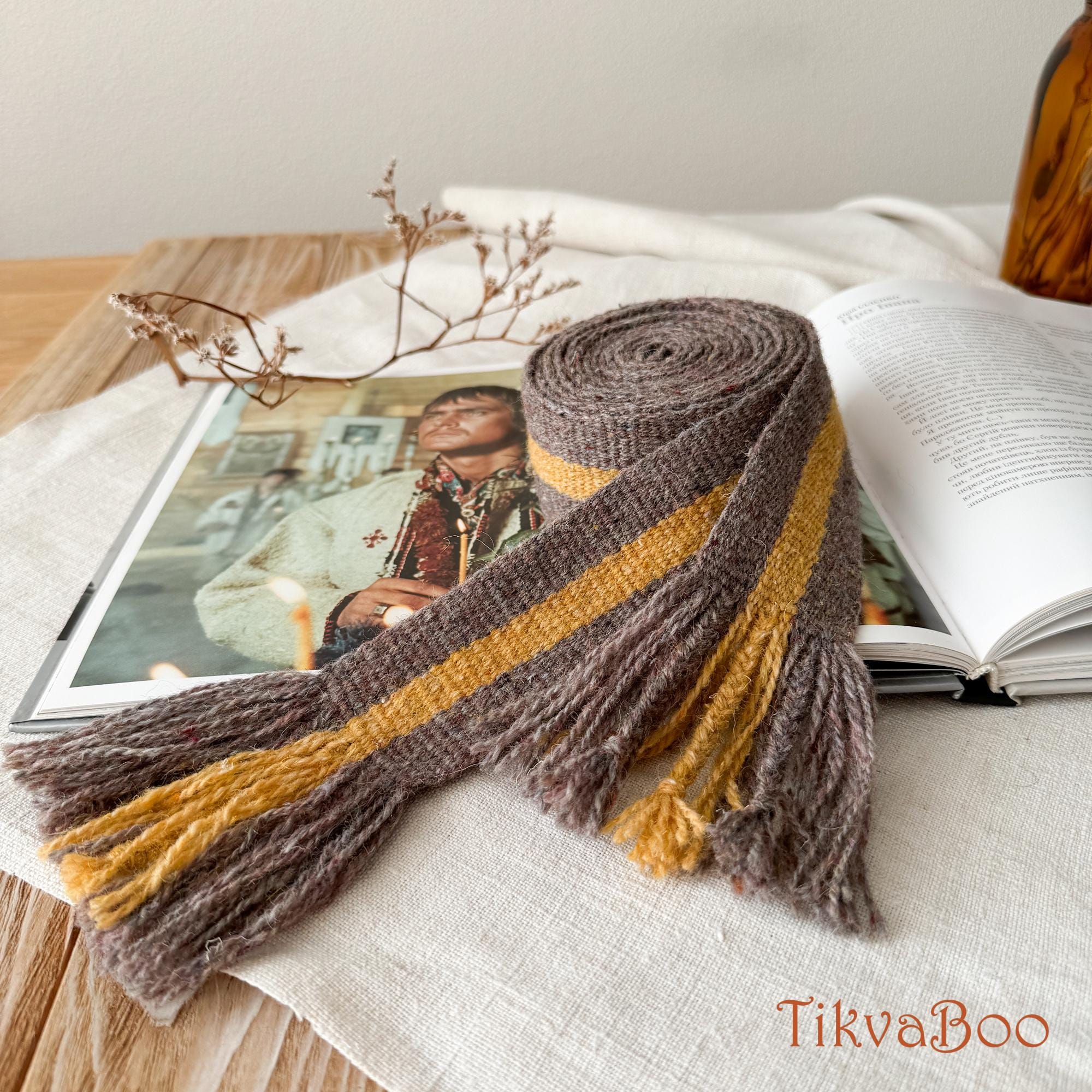 Handwoven Medieval Woolen Belt, Viking Tunic Trim, Rus and Slavic ...