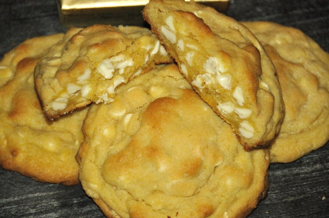 Levain-style Lemon White Chocolate Chip Cookies - (4) 6 Oz Gourmet ...