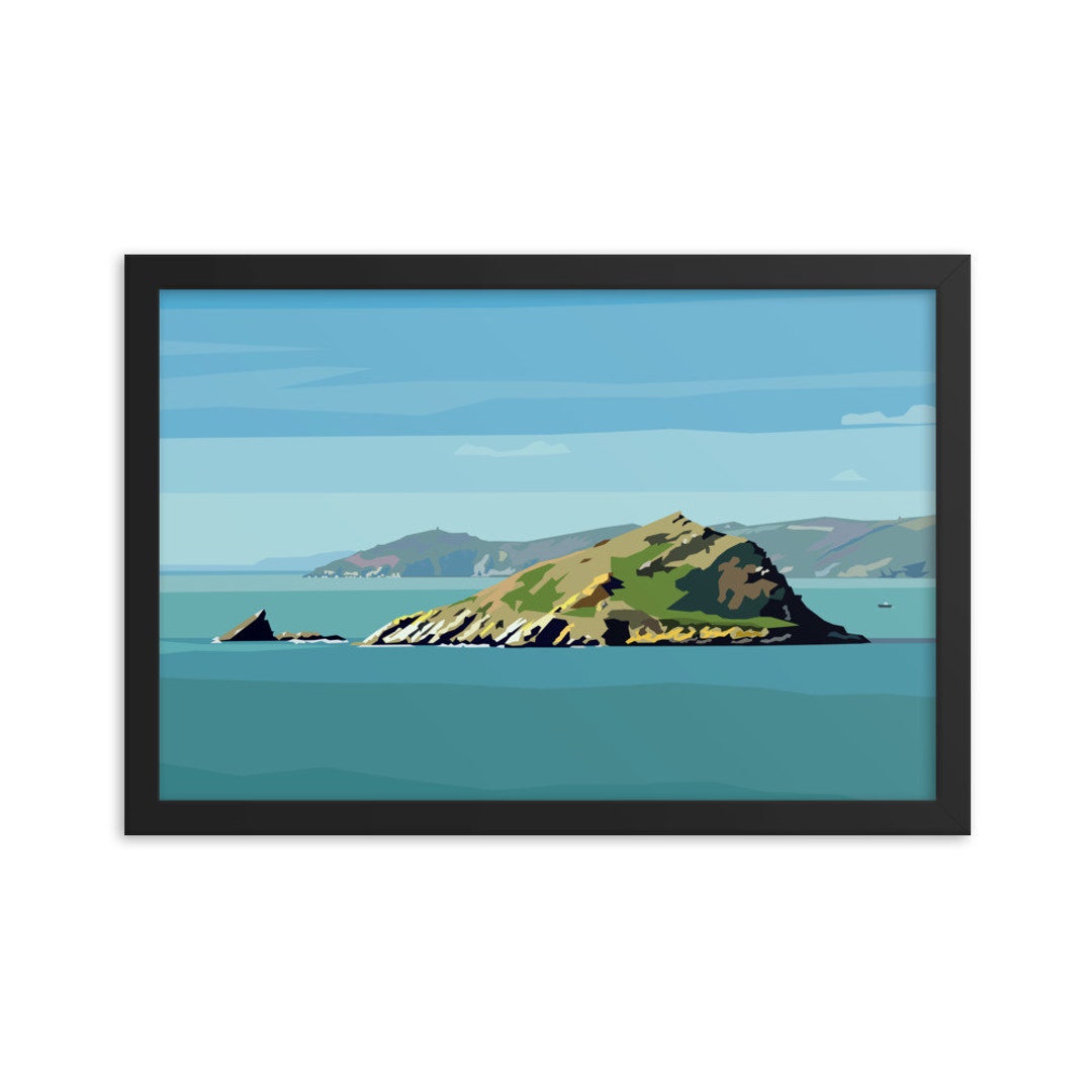 Great Mew Stone Poster, Newton Ferrers, South Devon - Etsy
