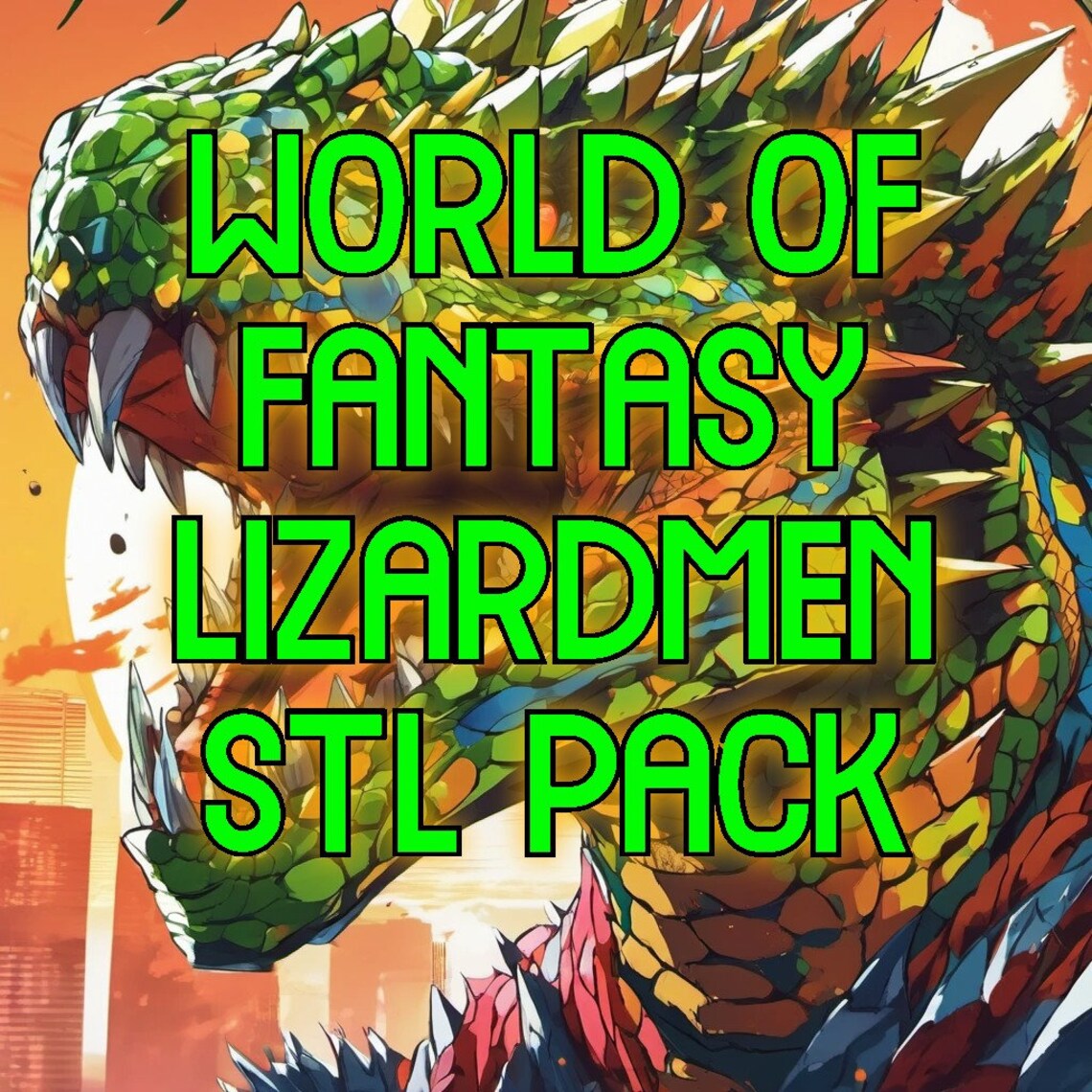 BIG Old World Inspired Fantasy Lizardmen STL Collection - Etsy