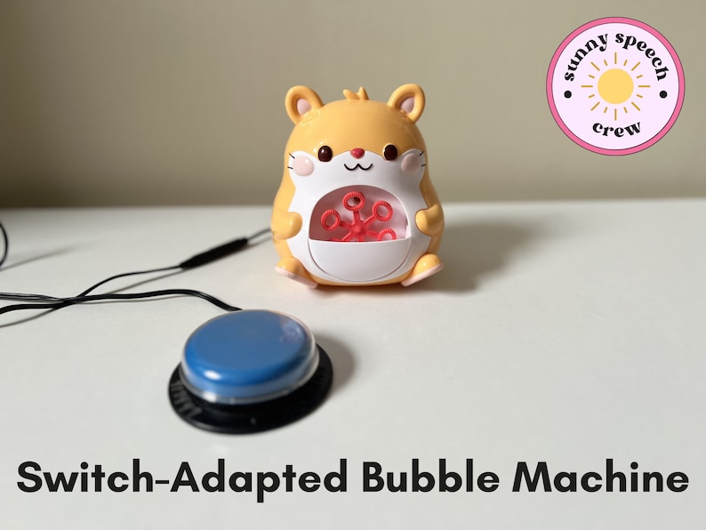 Switch-adapted Bubble Machine Hamster Adapted Toy Assistive Technology ...