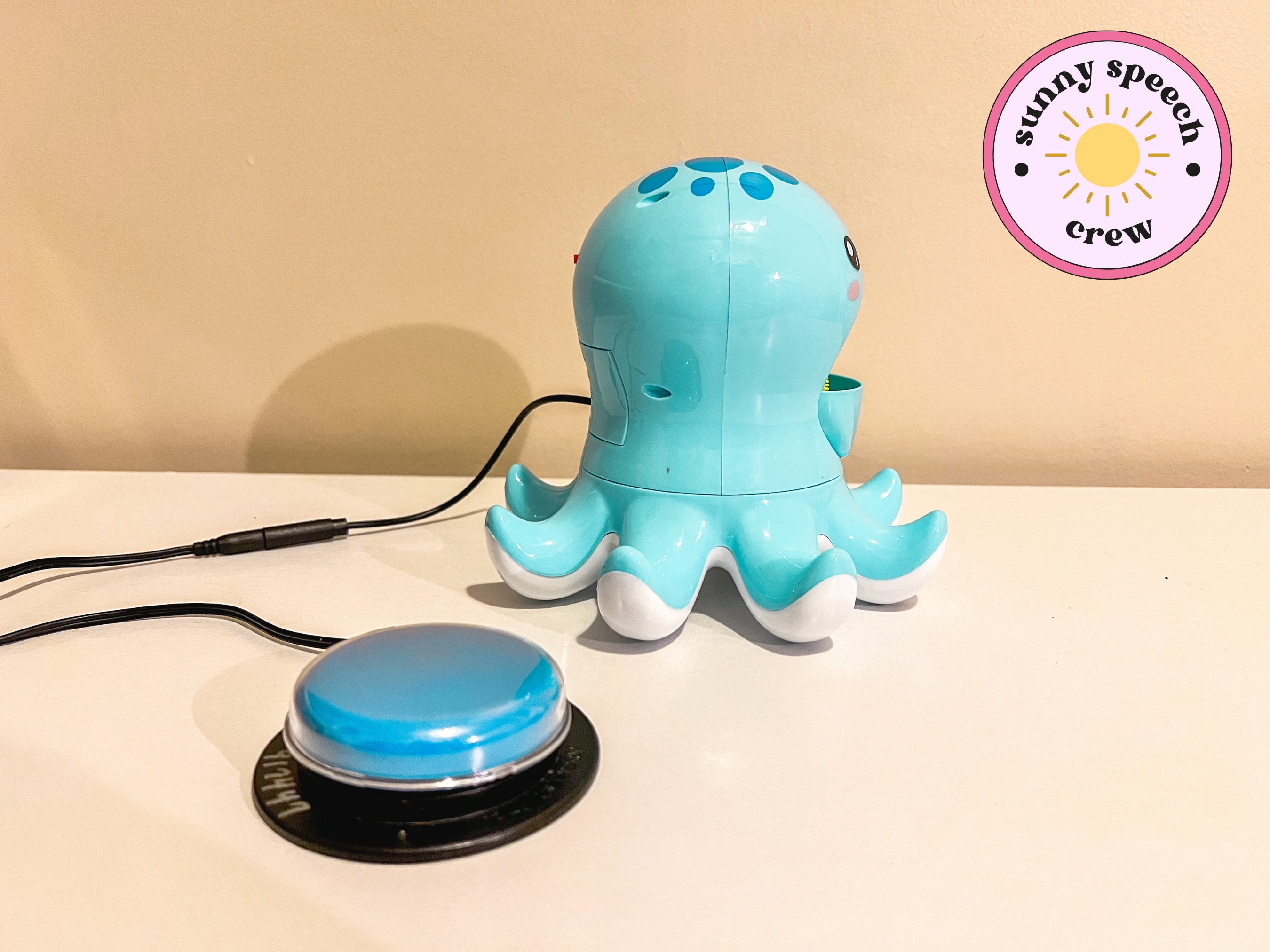 Switch-adapted Bubble Machine Octopus Adapted Toy Assistive Technology Speech Therapy ...