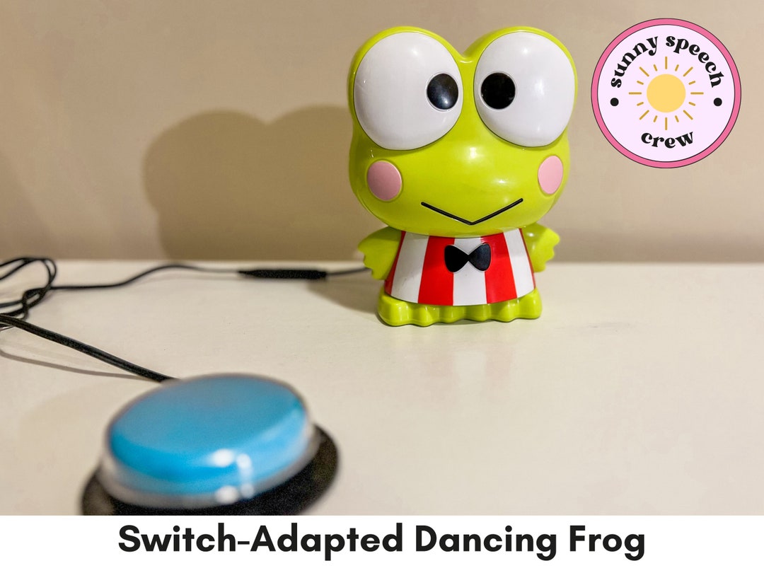 Switch-adapted Dancing Frog Toy Adapted Toy Assistive Technology Speech ...