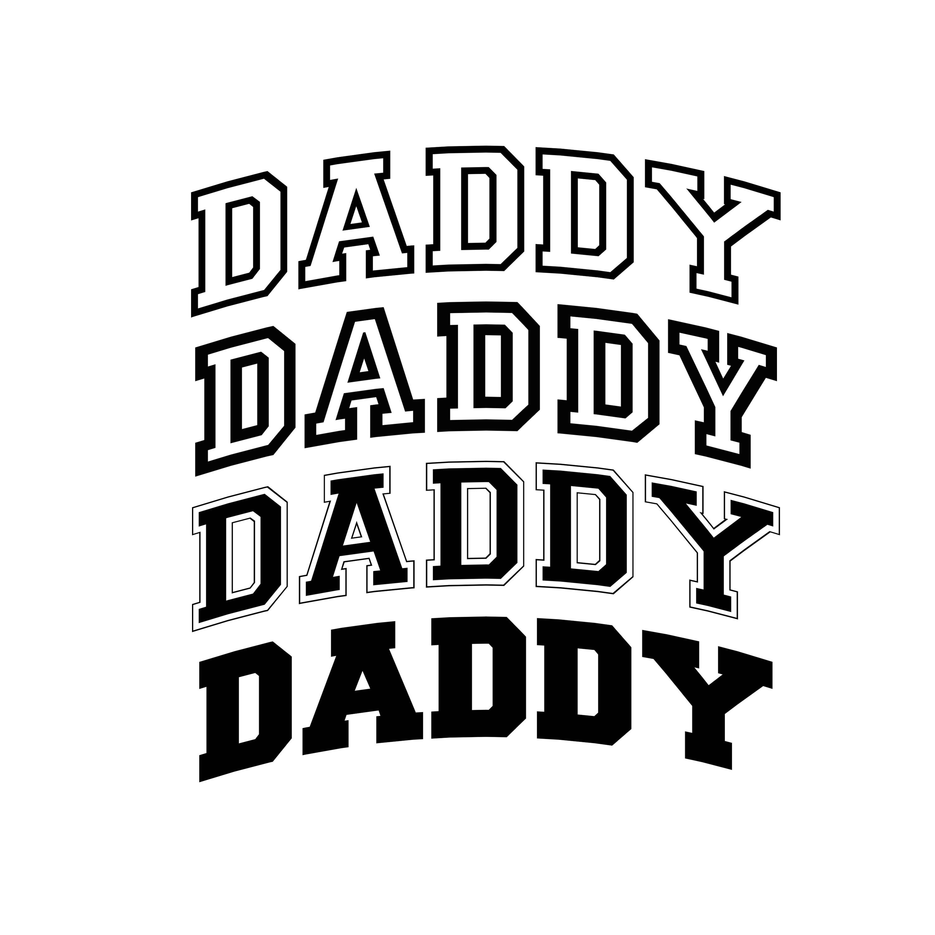 Daddy Varsity Svg Png, Daddy Varsity Curved Svg, Daddy Varsity Letters ...