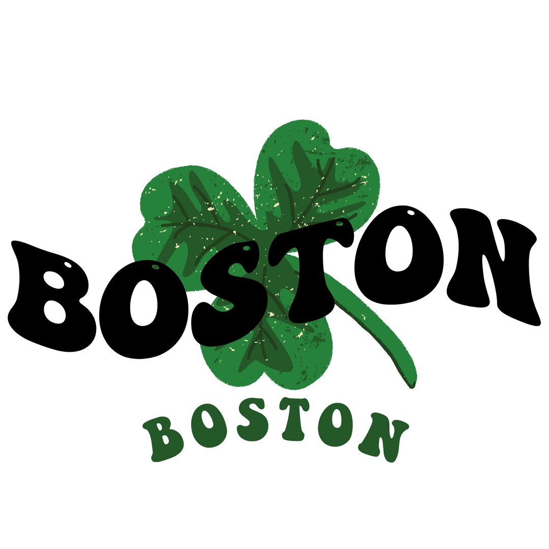 Boston SVG + PNG | Wavy Retro Vintage Letters Travel States Tourist ...