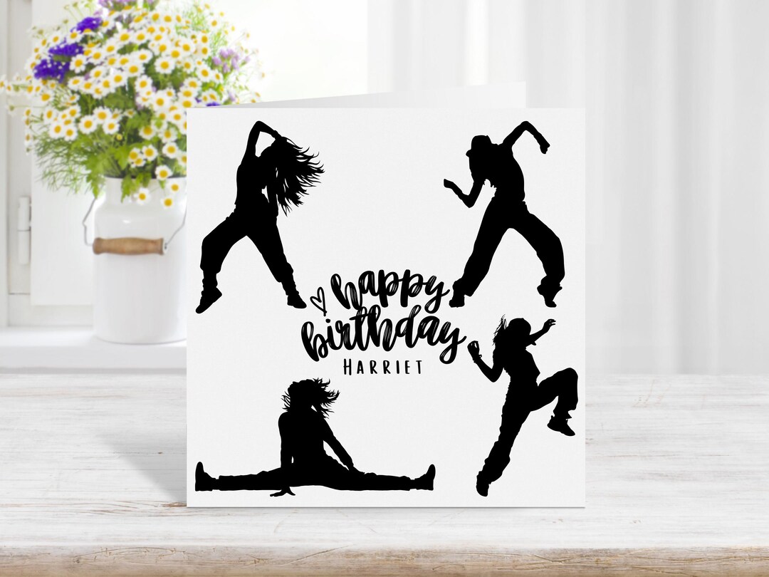 Dancer Birthday Card | Dance Birthday Card for Children Teens and ...