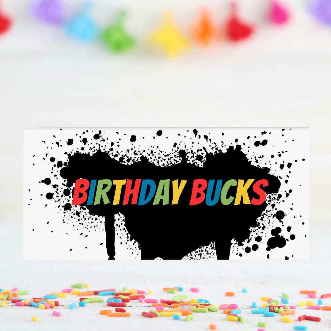 Birthday Bucks Birthday Card With Envelope Perfect for Money or Gift ...