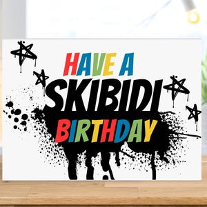 Happy Skibidi Birthday Card - Etsy UK