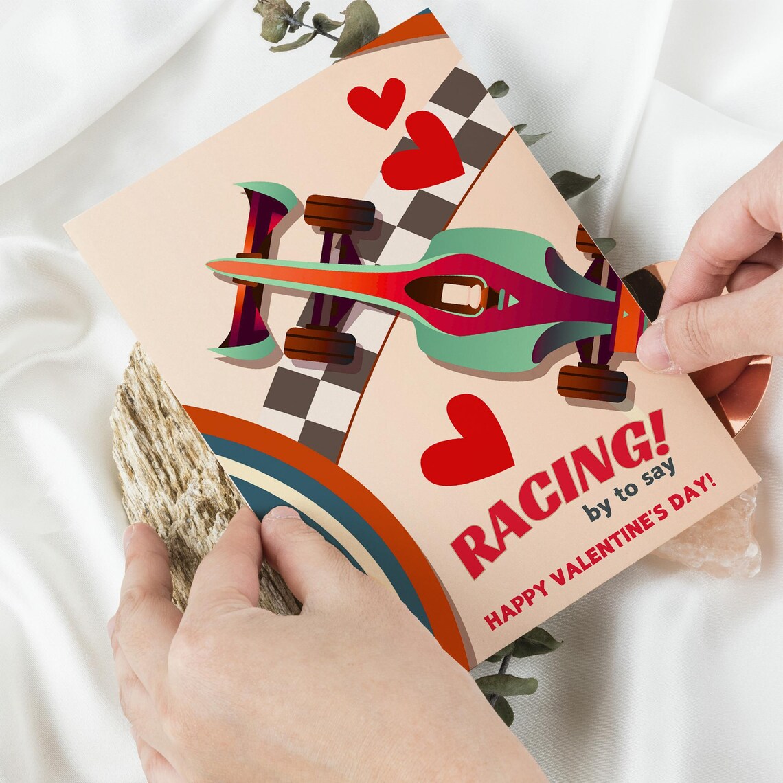 PRINTABLE Boys Classroom Valentines Cards Racing Car Valentines Day ...