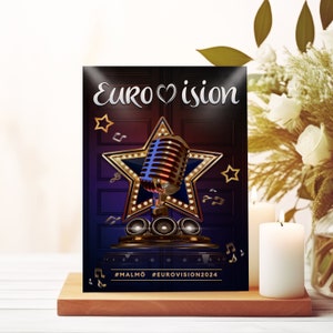Eurovision Party Sign Template, Printable Eurovision Song Contest Party ...