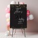 Digital Black and Gold Birthday Party Welcome Sign Template Editable ...