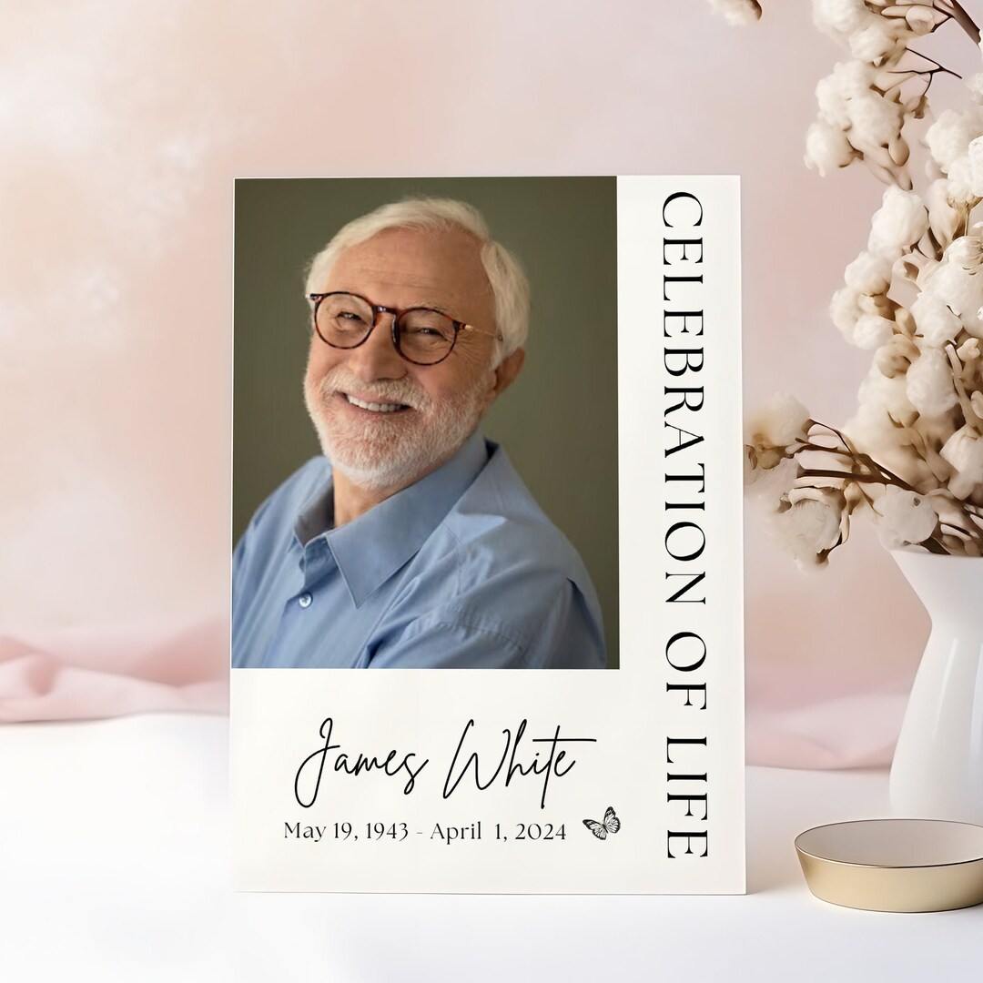 Editable Funeral Sign Template in Loving Memory Funeral Sign Funeral ...