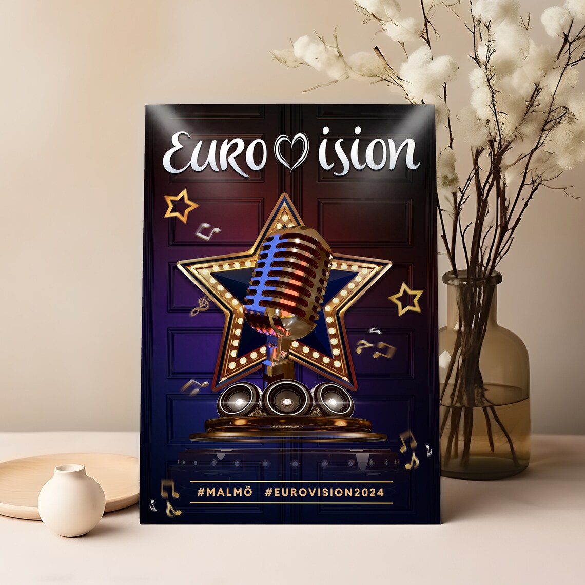Eurovision Party Sign Template, Printable Eurovision Song Contest Party ...