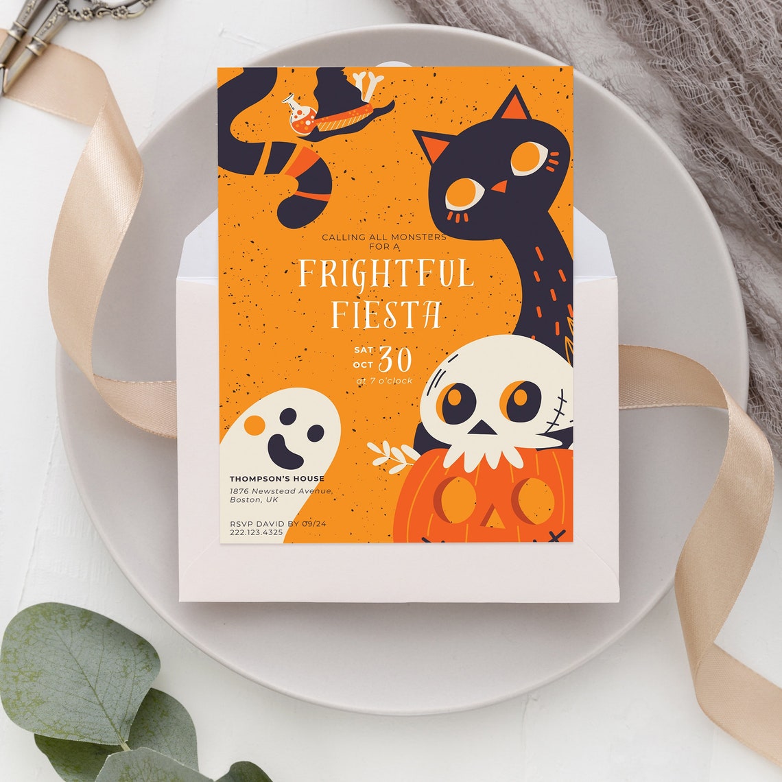 Spooktacular Halloween Party Invitation Template Printable Customizable ...