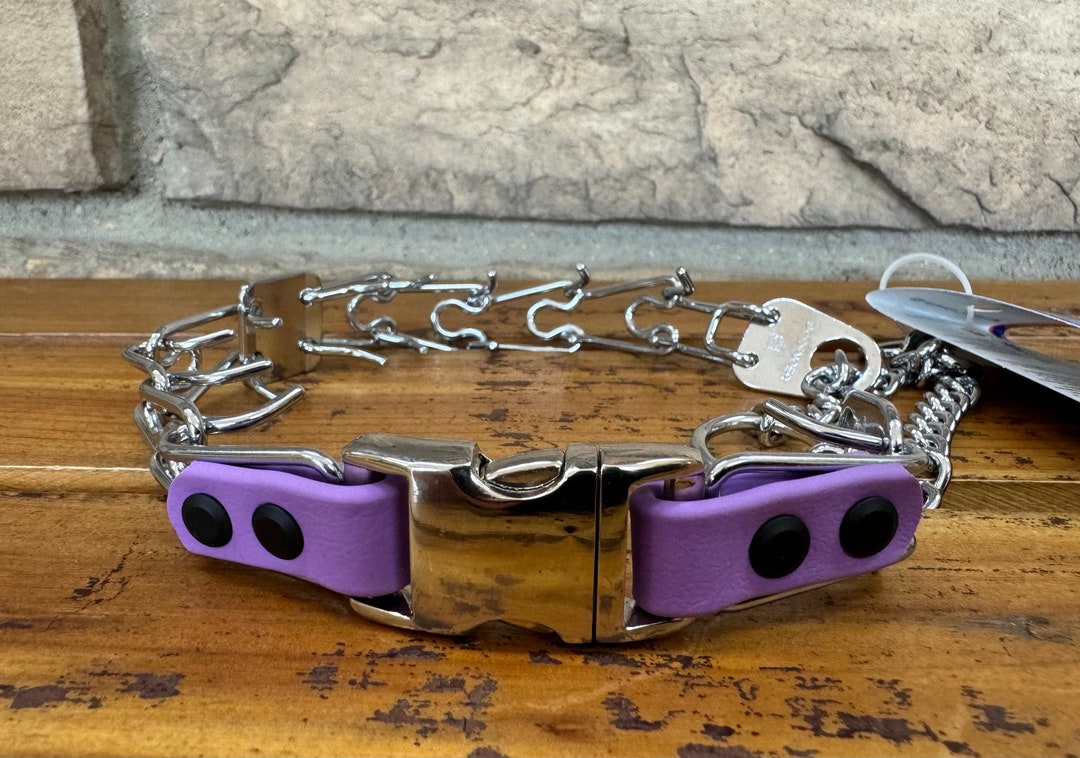 Custom Pinch Collar With Quick Release Buckle | 2.25 MM HS Prong Collar ...