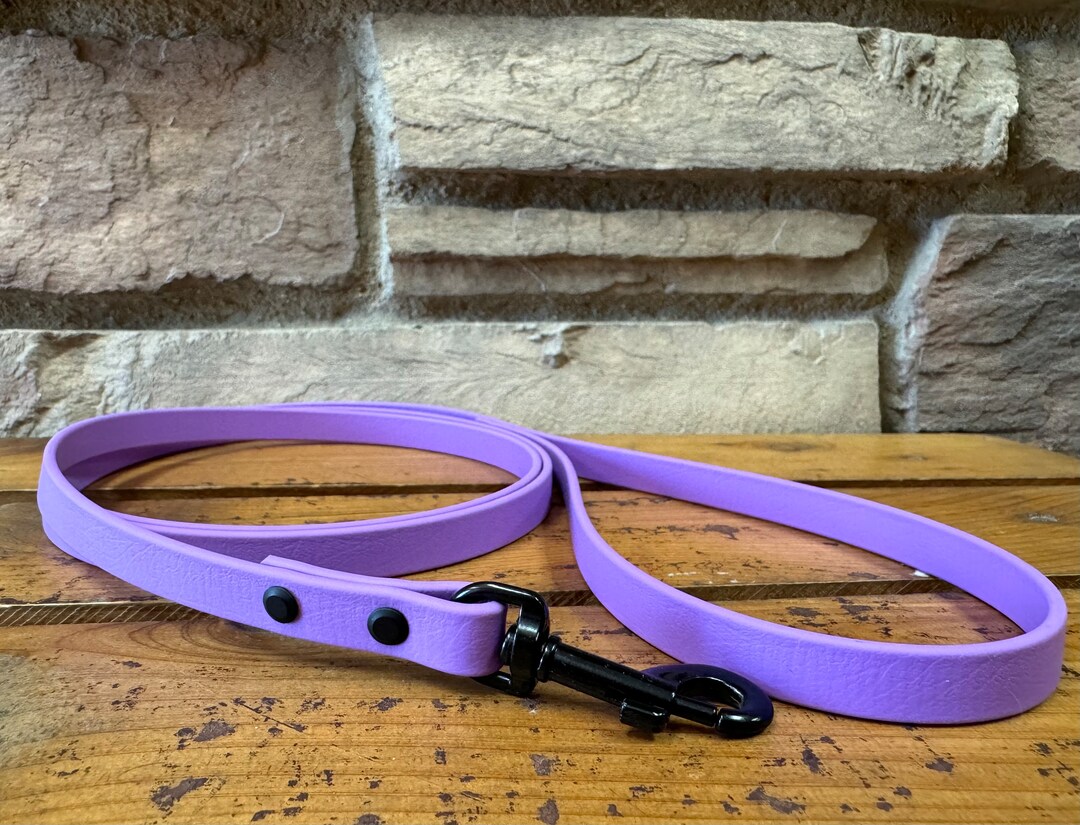 1/2" Biothane Leash | Biothane Leash With Black Hardware | Water Proof ...