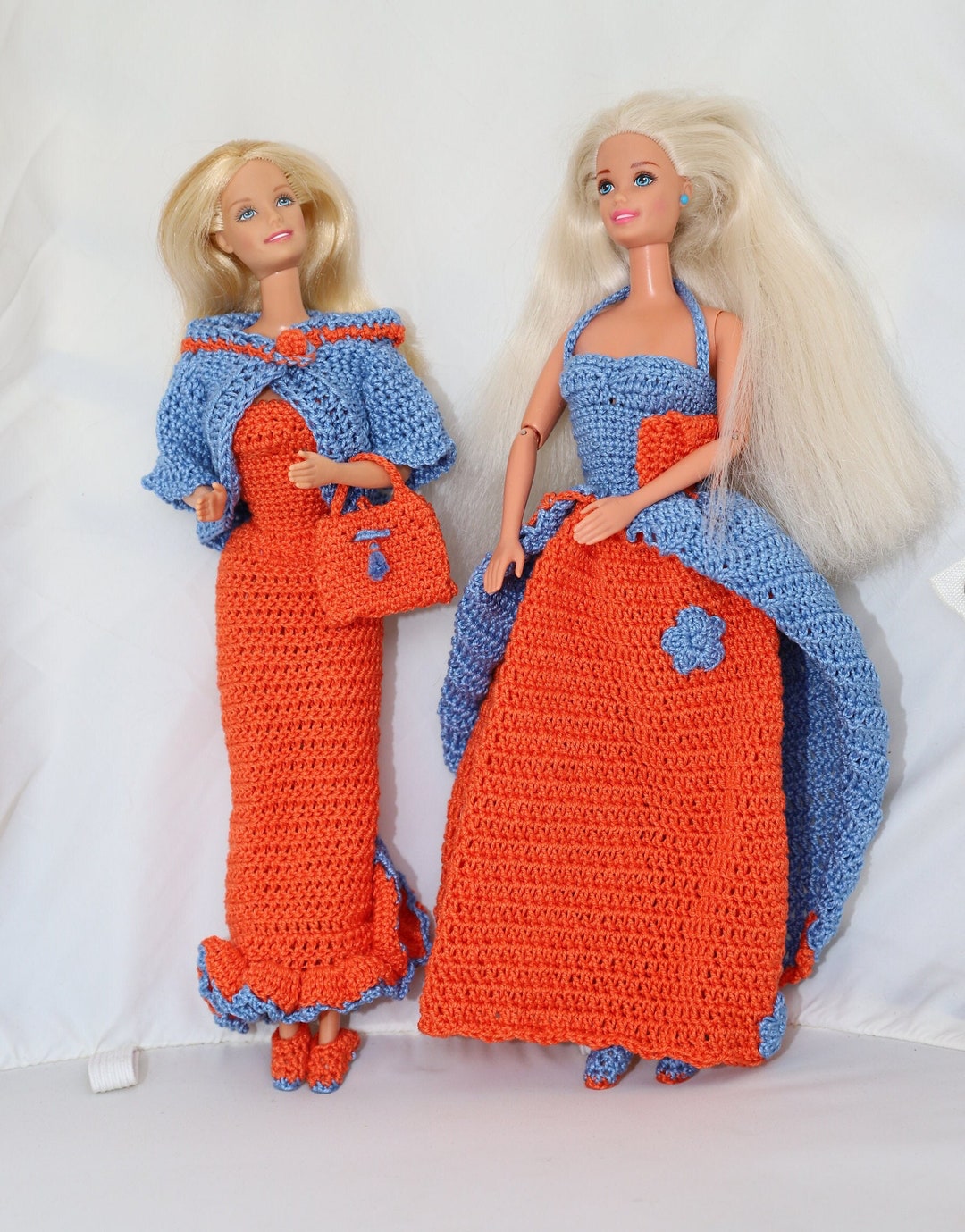Barbie - Orange and Blue Clothes and Accessories Collection - Etsy