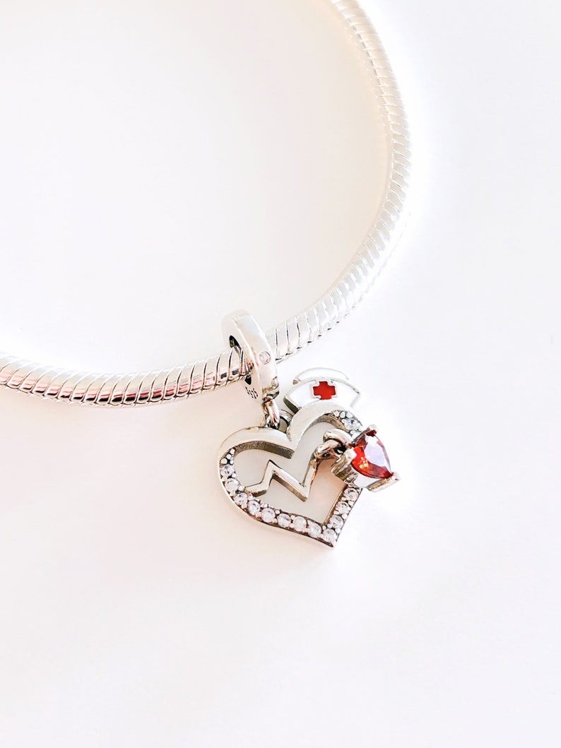 Nurse Charms for Bracelet, 925 Sterling Silver Charm, Hospital Charm ...