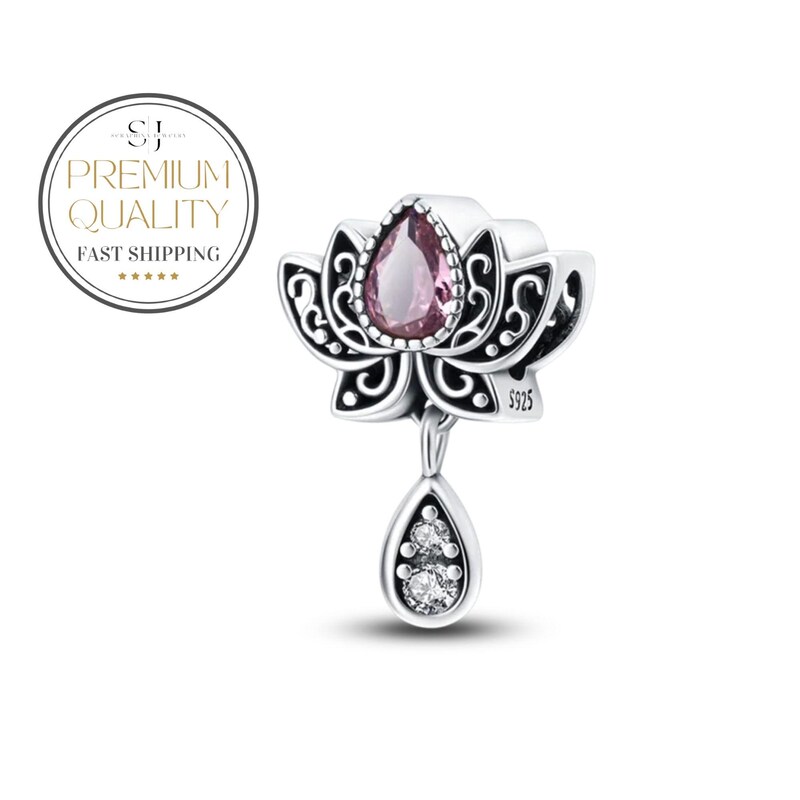 Lotus Pandora Charm - Etsy
