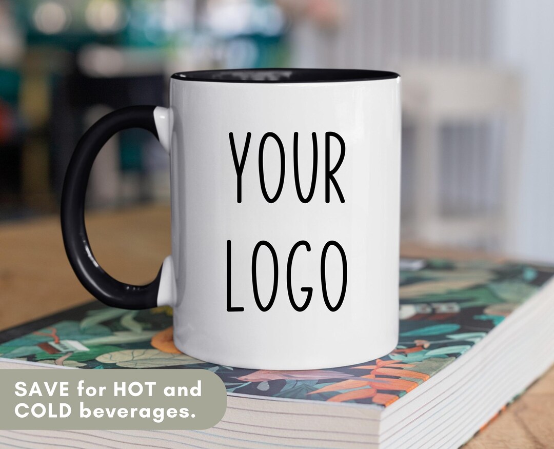 Personalized Logo Mug, Business Mugs, Custom Coffee Mug With Text and ...