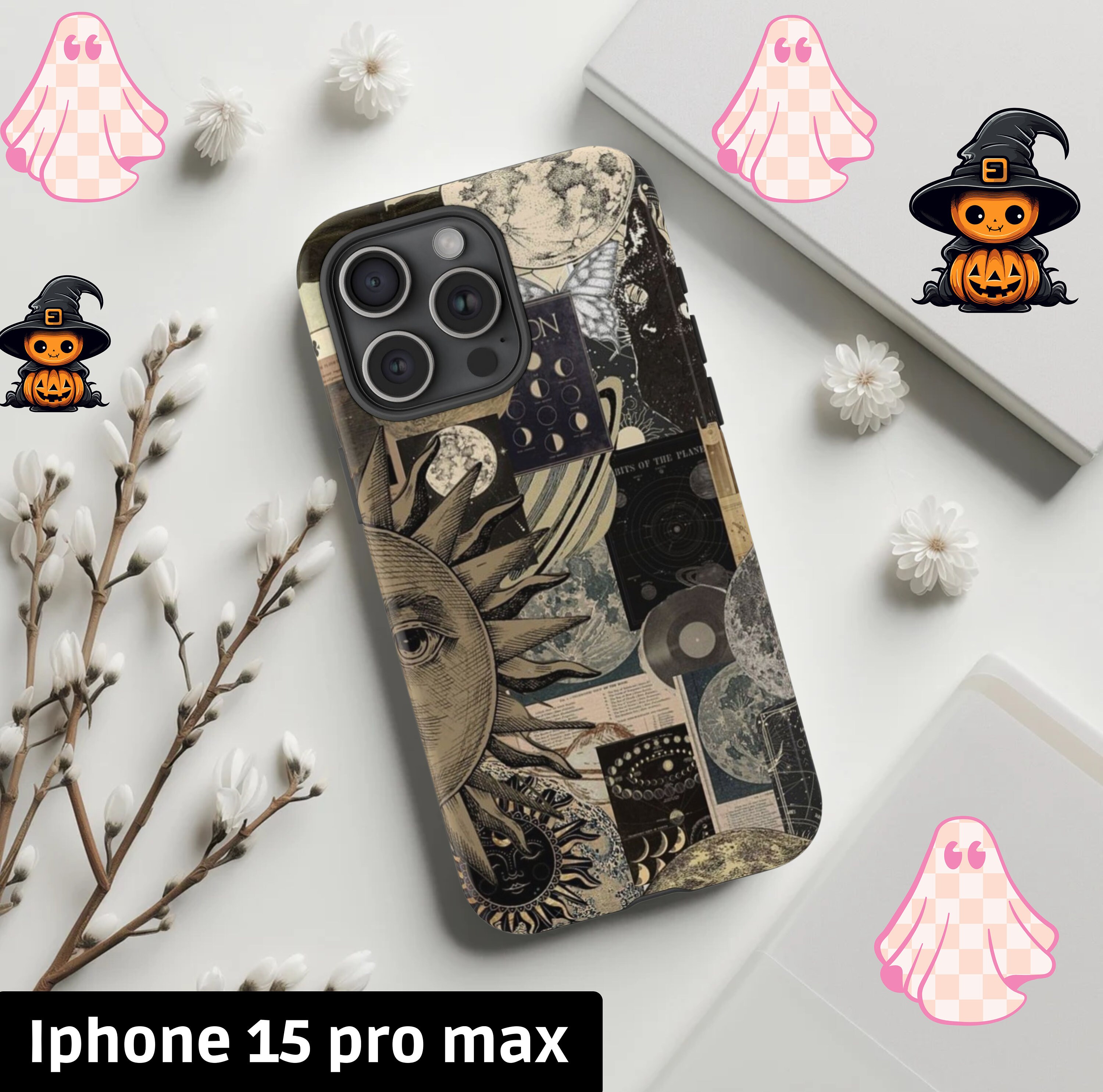 Dark Academia Aesthetic Collage Phone Case Cover, Autumn Phone Case ...