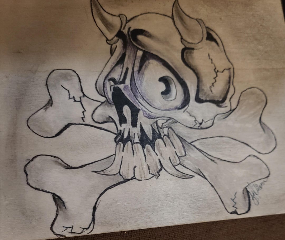 Charcoal Drawing "beware" - Etsy
