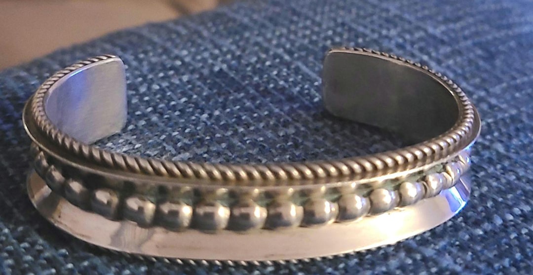 Vintage Tom Hawk Navajo Cuff Bracelet Silver - Etsy