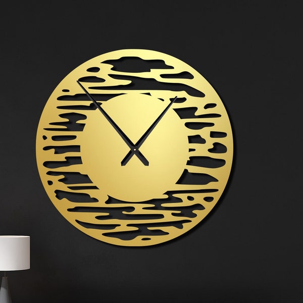 Gold Sun Clock - Etsy