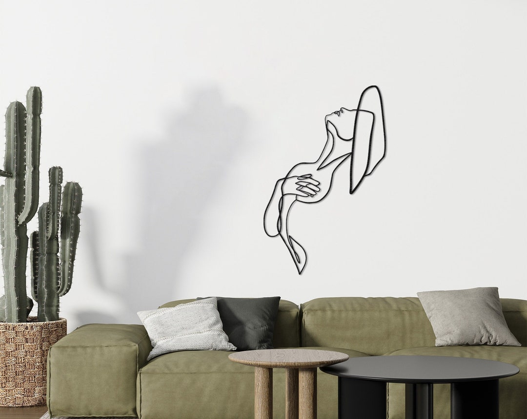 Minimalist Female Body, Metal Home Wall Decor ,housewarming Gift, Metal ...