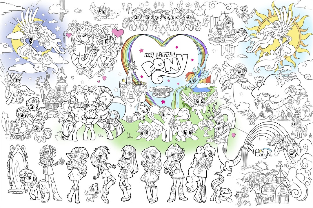 My Little Pony Digital Coloring Book Fun and Interactive Kids Activity ...