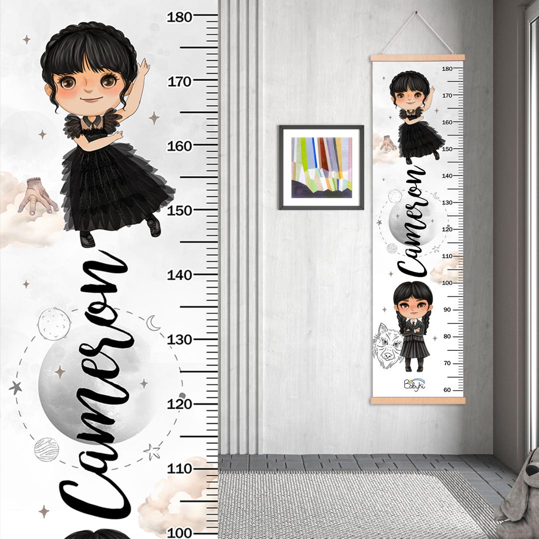 Personalized Growth Chart, Custom Name Height Tracker, Ruler Height ...