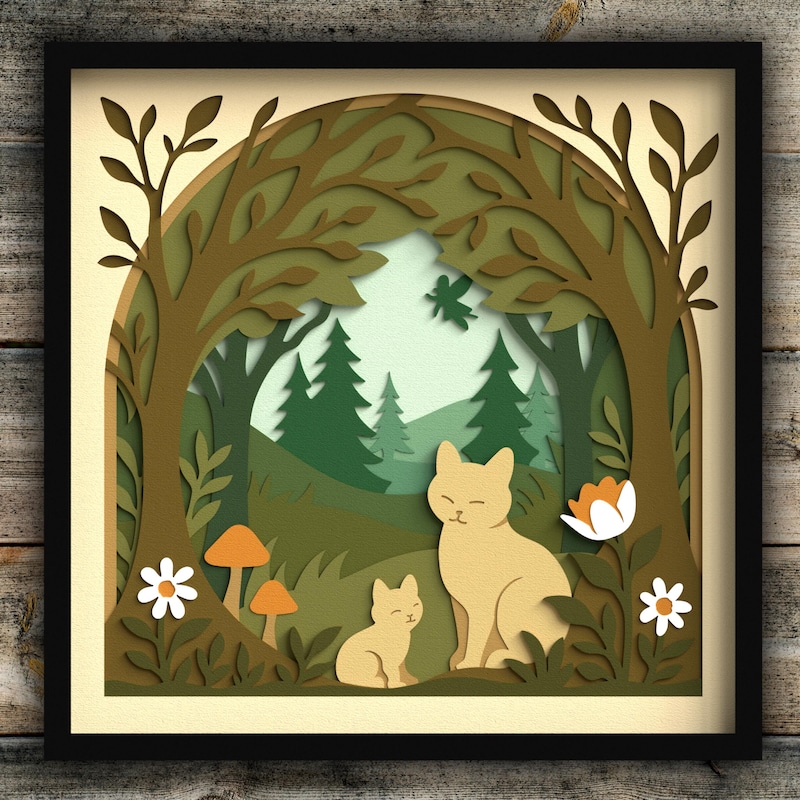 Bookshelf Scene Box - Etsy