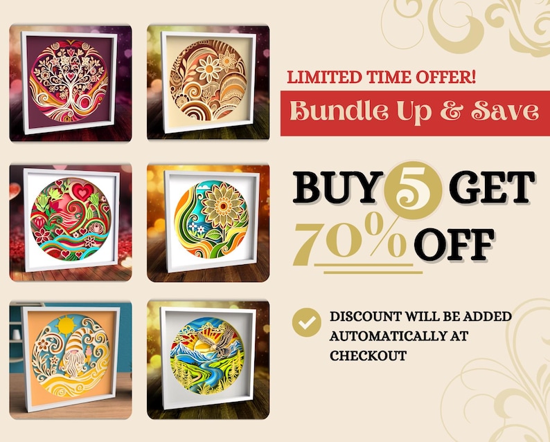 3D Floral Mandala Alphabet SVG Bundle: Layered Laser Cut Files for ...