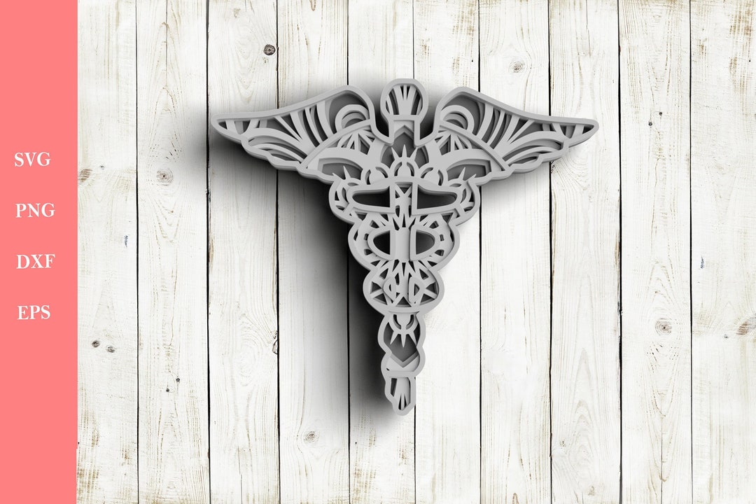 Layered Medical SVG DXF Files for Laser Cut Doctor Svg 3D Shadow Box ...