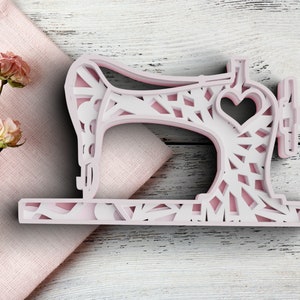 3D Sewing Machine SVG DXF Layered - Tailor Crafting and Quilting ...