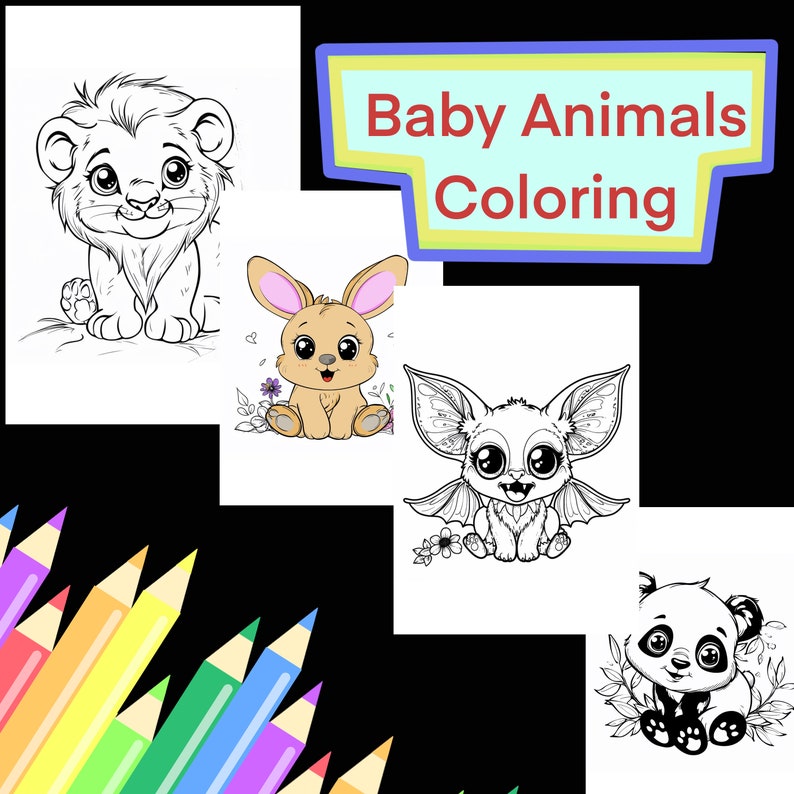 Baby Animal Coloring Pages, Kids Coloring Pages, Printable Coloring ...
