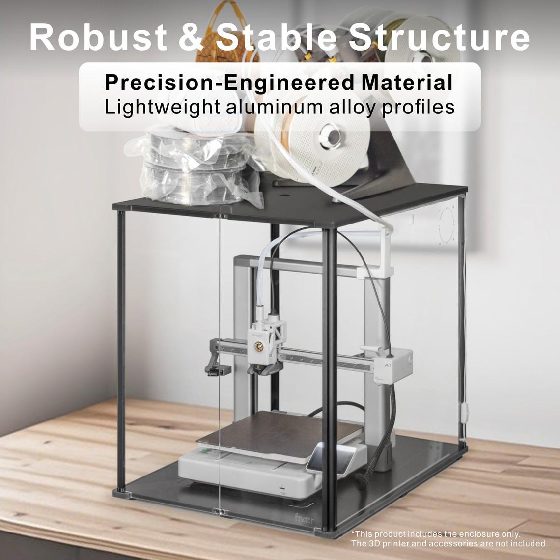 3D Printer Enclosure for Bambu Lab A1, Fume & Odor Control, Cutout for ...