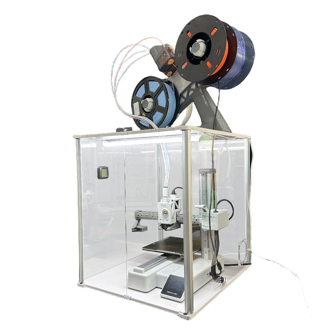 3D Printer Enclosure for Bambu Lab A1 Mini, Cutout for Vent System, LED ...