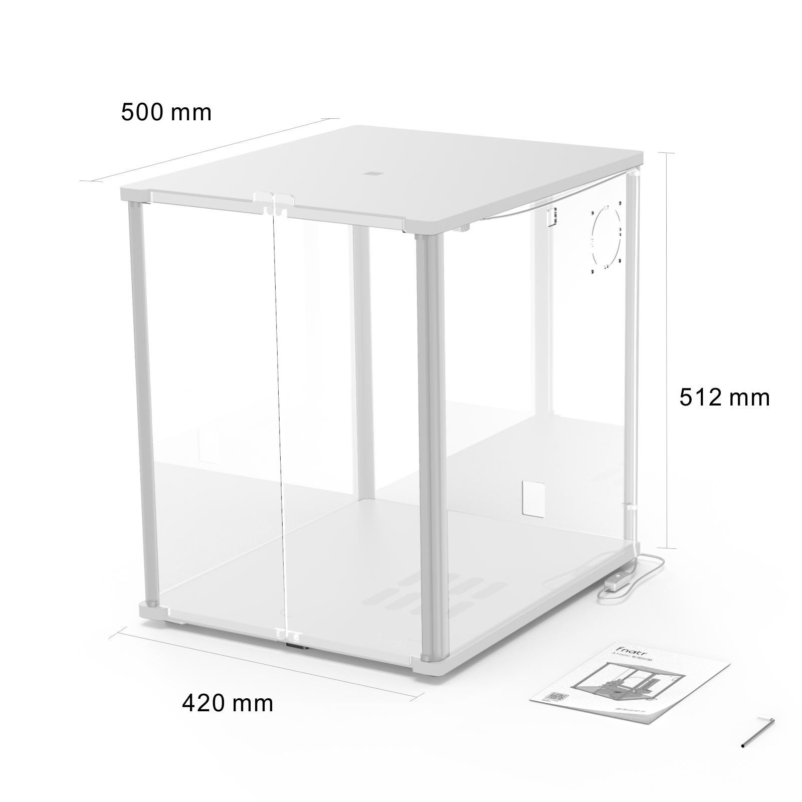 3D Printer Enclosure for Bambu Lab A1 Mini, Cutout for Vent System, LED ...