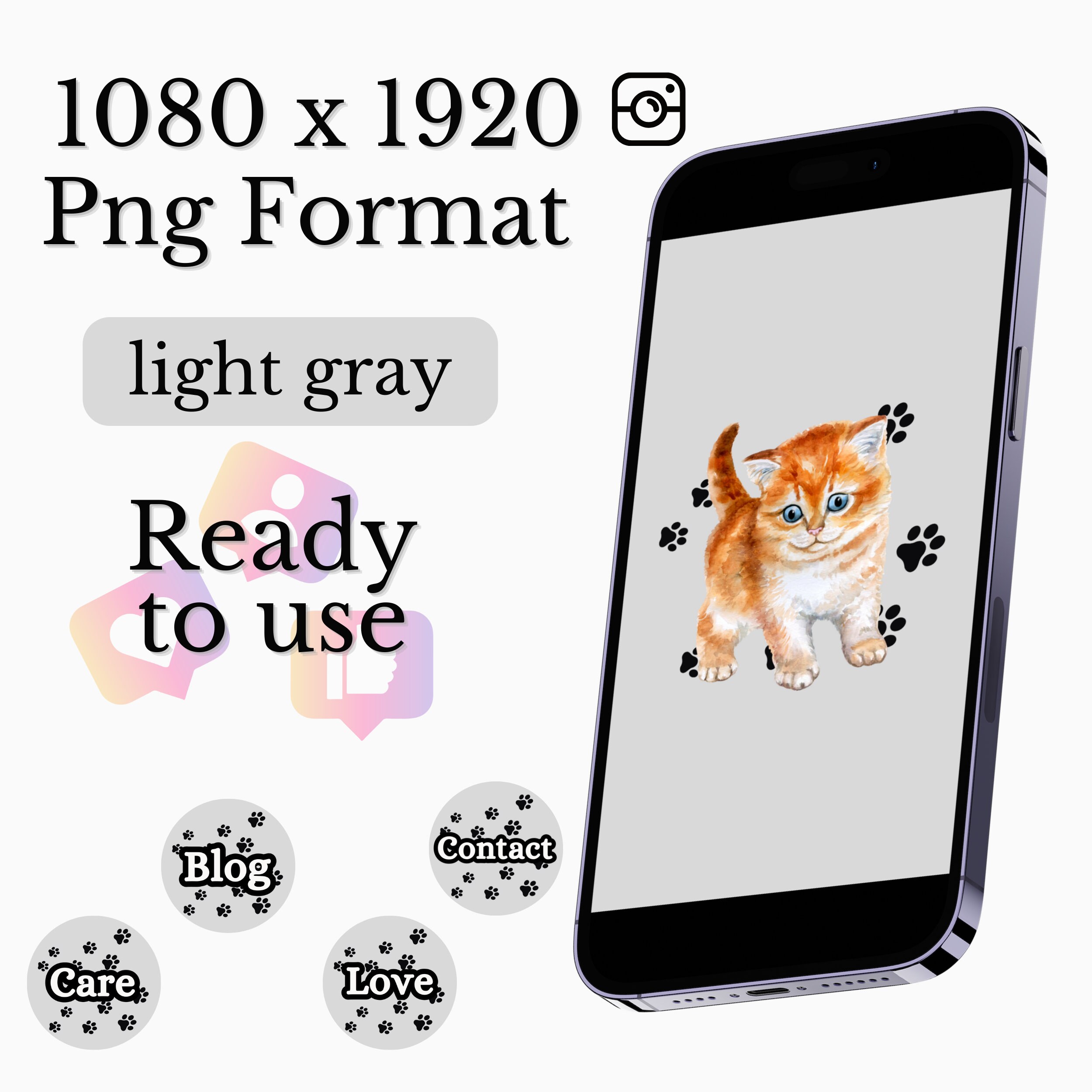 135 Cat Instagram Highlight Covers, Instagram Highlights for Cats, Ig ...