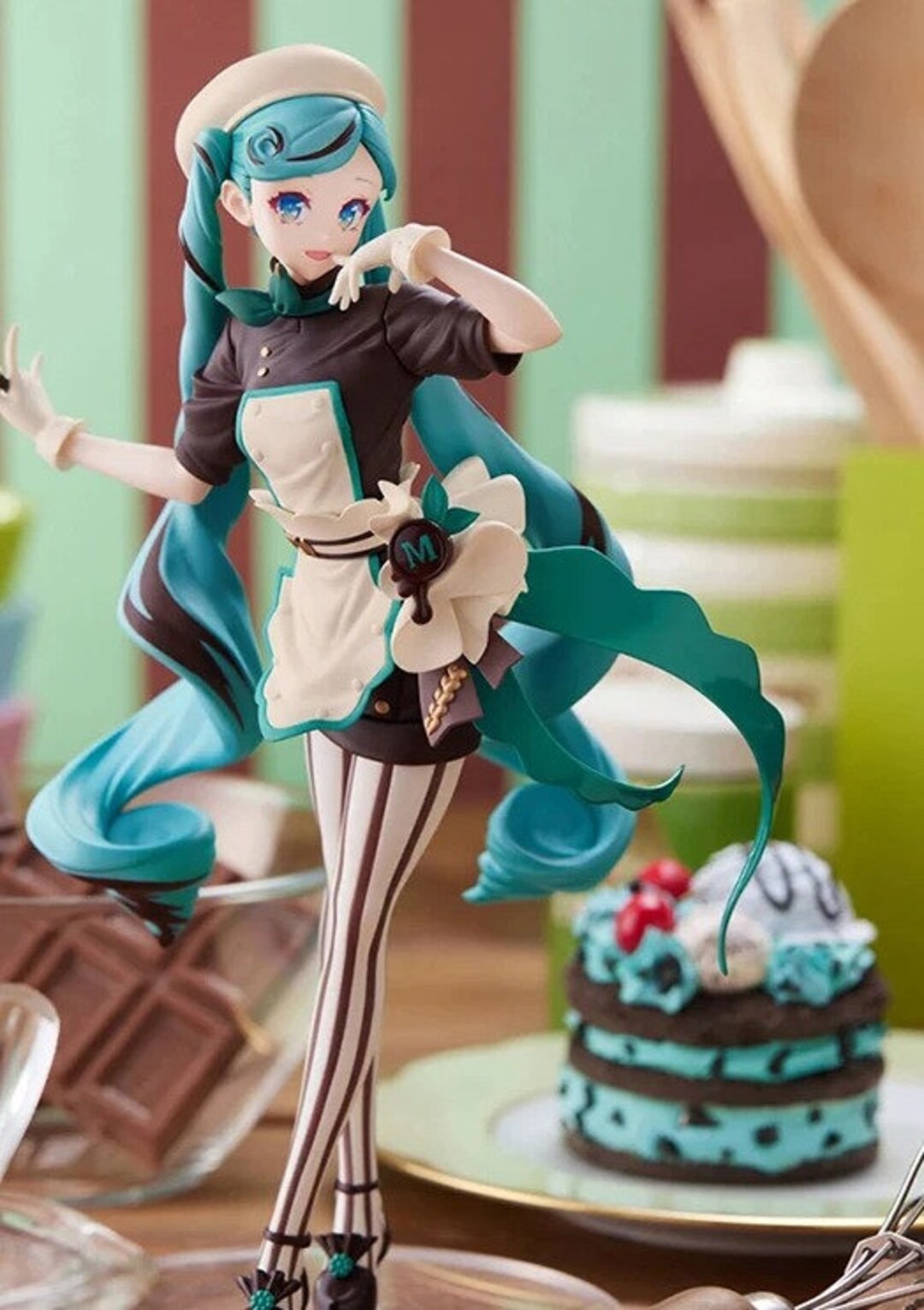 Hatsune Miku Dark Chocolate Bitter Pastry Chef 21cm Anime Figure ...