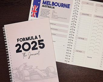 Formula 1 Journal Extended | Digital F1 Journal | Undated | F1 Gift ...