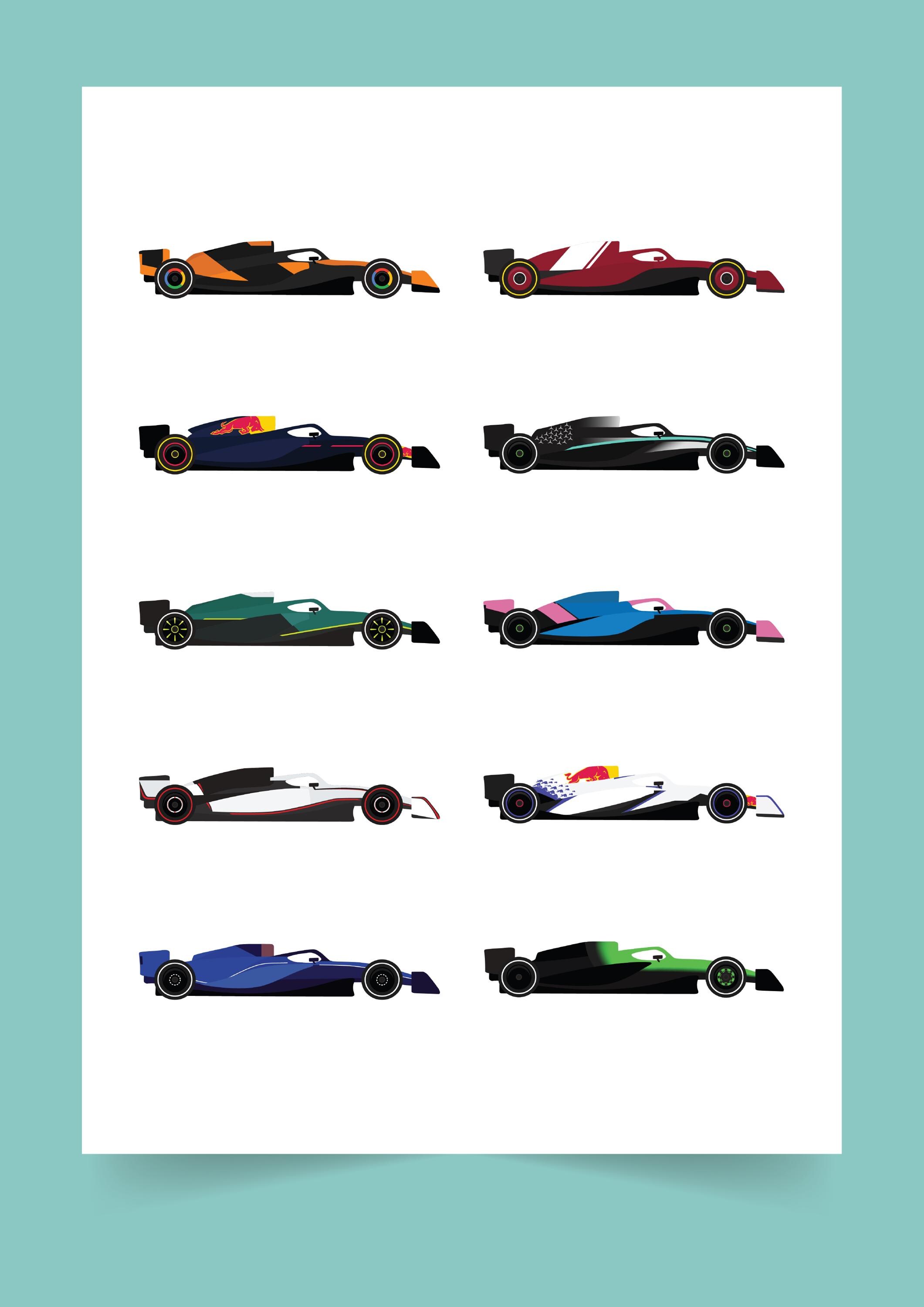 F1 2025 Cars - Digital Files - Etsy
