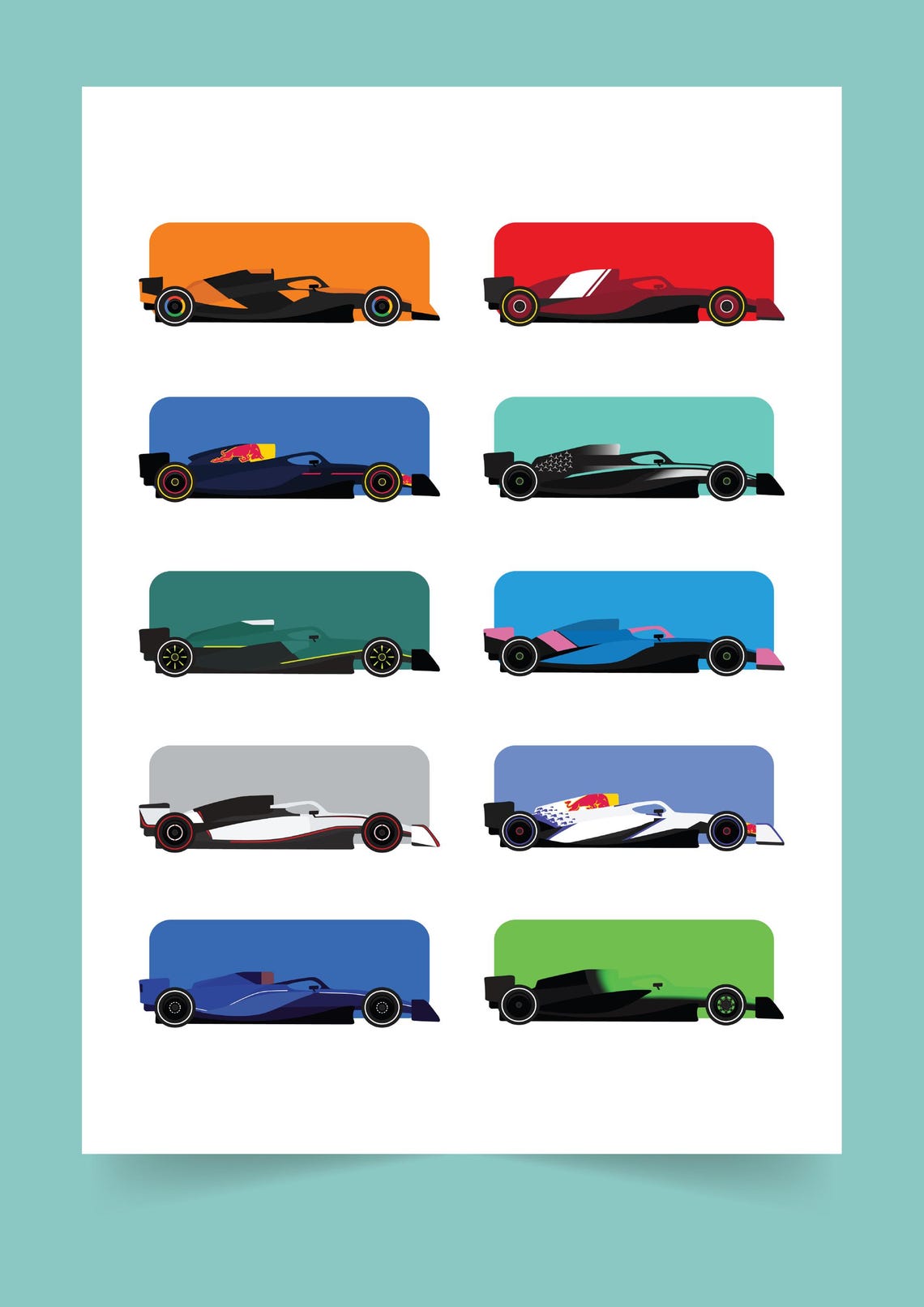 F1 2025 Cars - Digital Files - Etsy