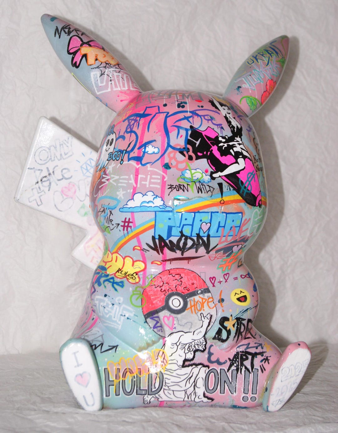Vandalized Pikachu - Street Style Graffiti Edition - Etsy