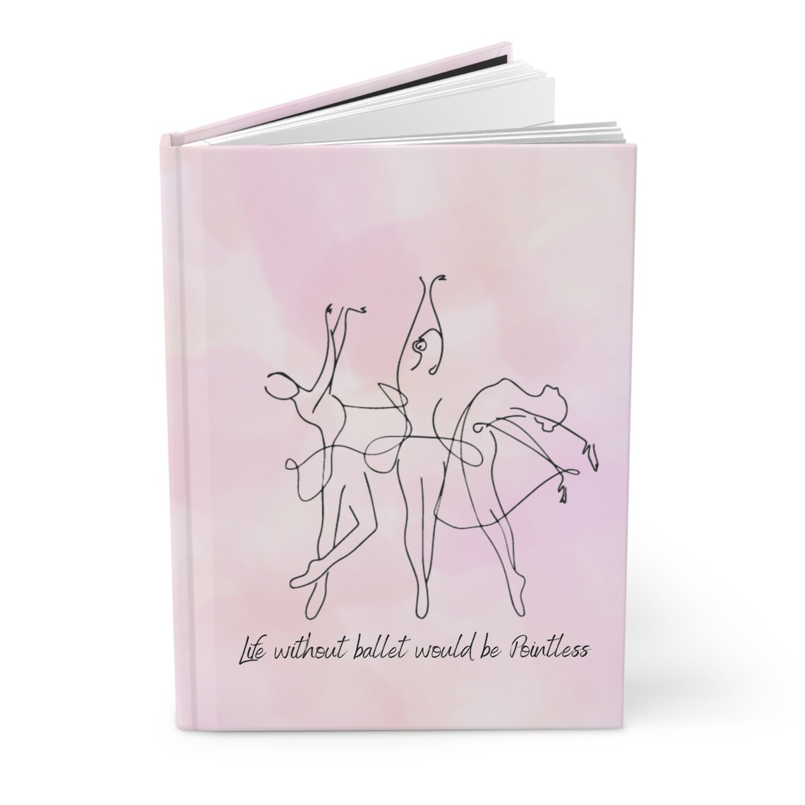 Pink Ballerina Notebook, Ballerina Diary, Ballet Journal, Ballet Dancer ...