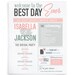 Infographic Wedding Program, Unique Fun Ceremony Program, Custom ...